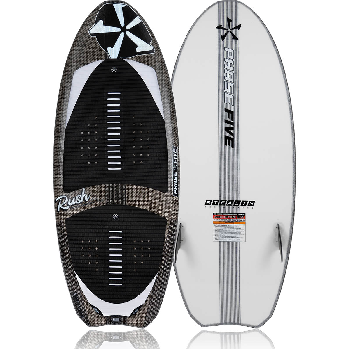 Rush Stealth Surf Style Wakesurf Board by Phase 5 – BoardCo
