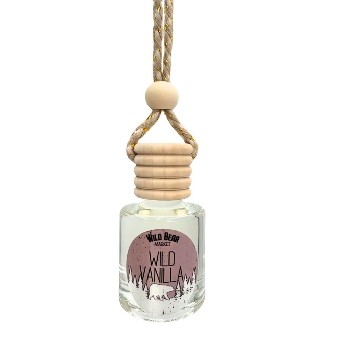 Wild Bear Market Wild Vanilla Car Freshener | Long-Lasting All-Natural