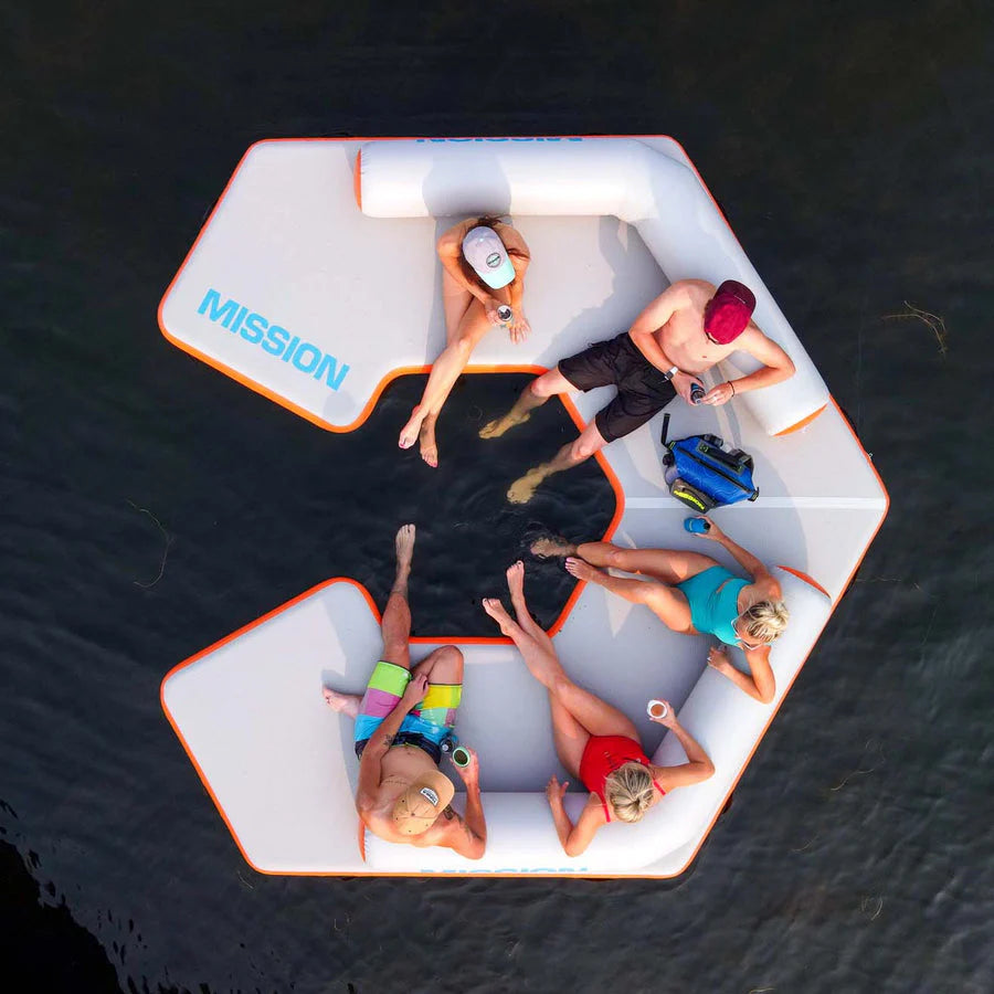 Mission REEF HEX Inflatable Mat - 11.25' x 11.5' x 6" (82 sq ft) – BoardCo