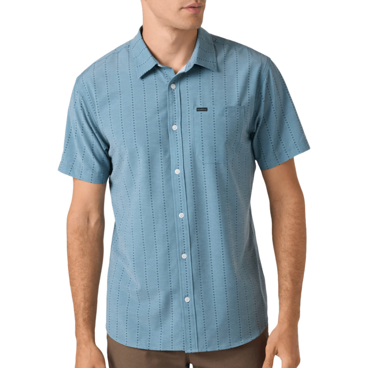 O'Neill TRVLR UPF Traverse SS Standard Shirt in Trooper