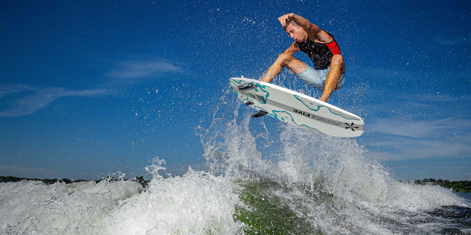 Phase 5 Model X Wakesurf Board | All-Around Hybrid Style Surfer