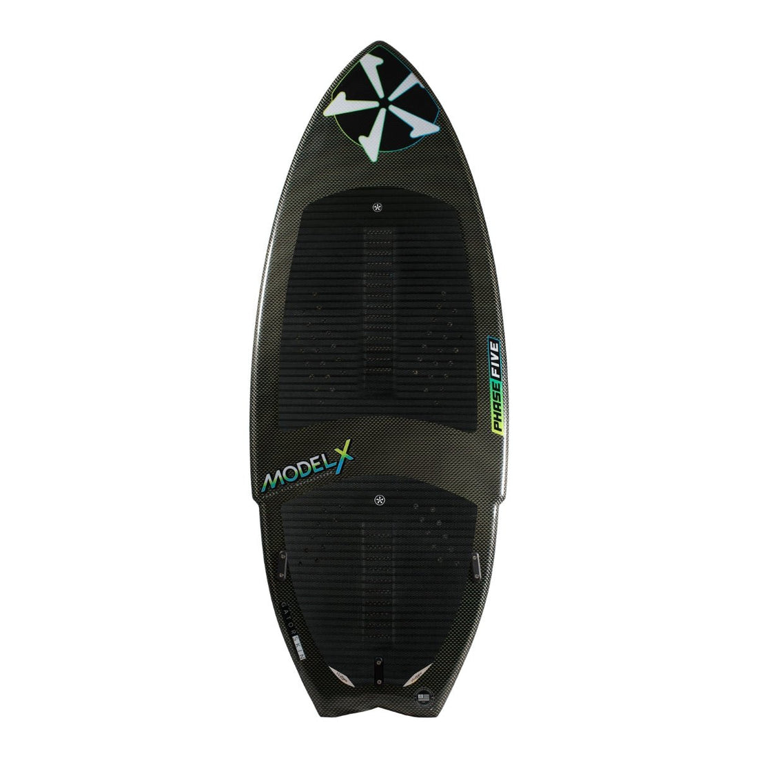 Phase 5 Model X Wakesurf Board 2024 - Black Pads
