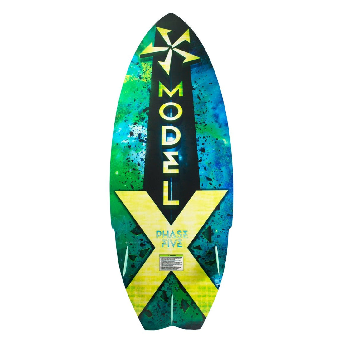 Phase 5 Model X Wakesurf Board 2024 - Black Pads