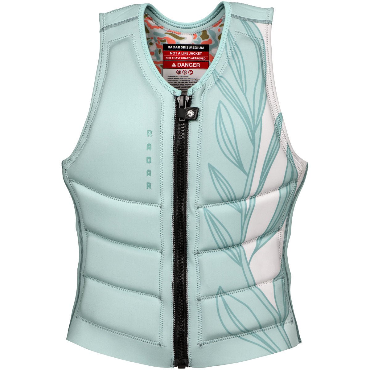Radar Lyric Women's Impact Wake Vest | Aqua Blue/White | BoardCo – BoardCo