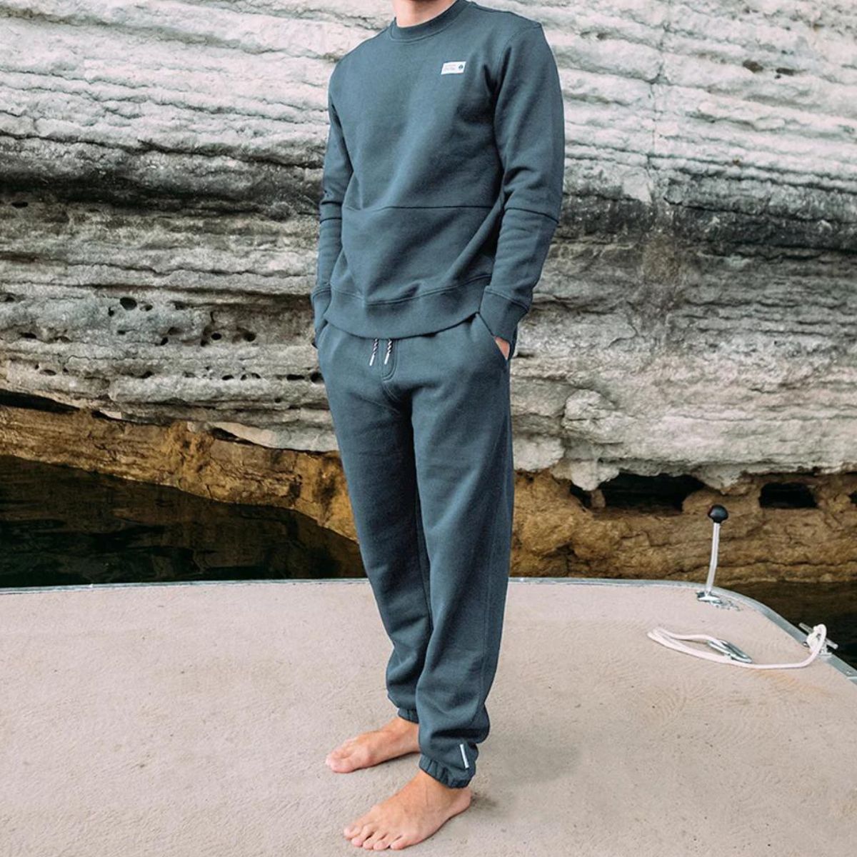 Bearded Goat Void Sweatpants in Slate - Heavyweight Fleece – BoardCo