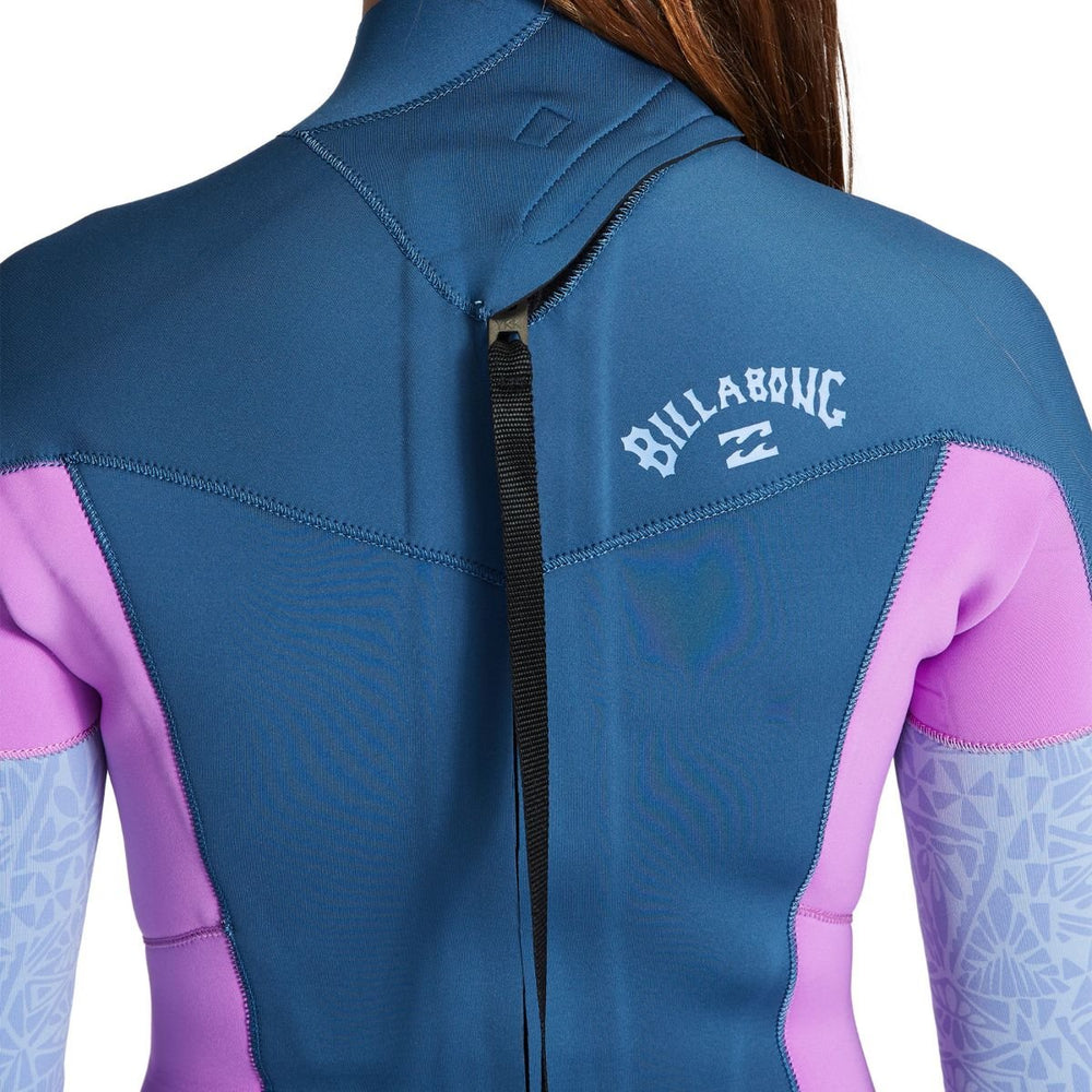 Billabong 302 Synergy Back Zip Steamer Full Wetsuit in Deep Sea