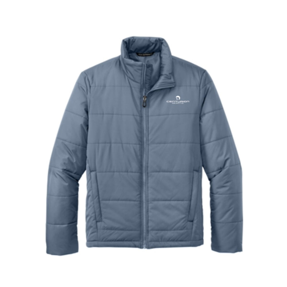 Centurion Puffer Jacket in Dusk Blue – Warm, Water-Resistant Style