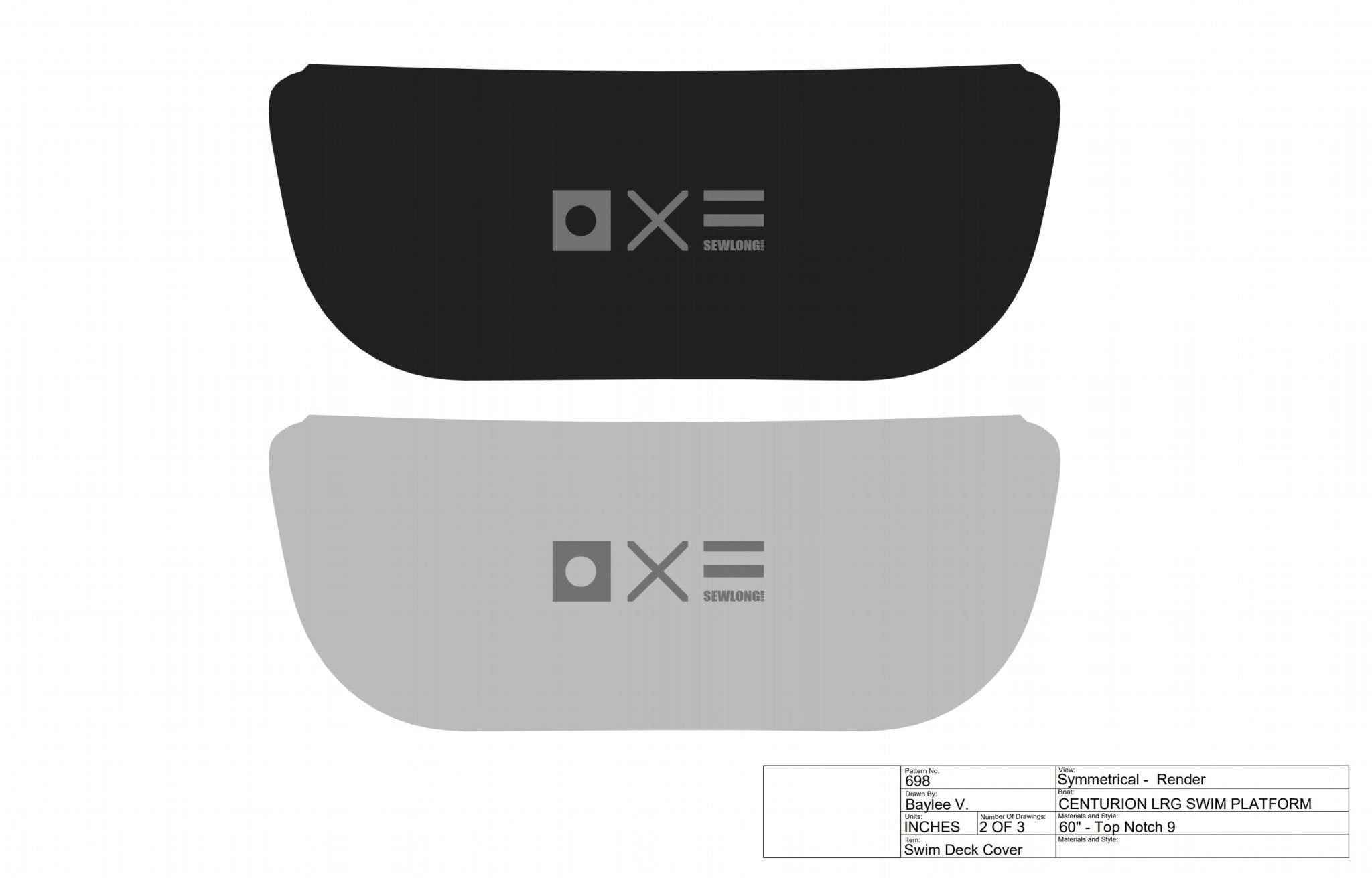 Centurion-Supreme Large Round Swim Platform Cover