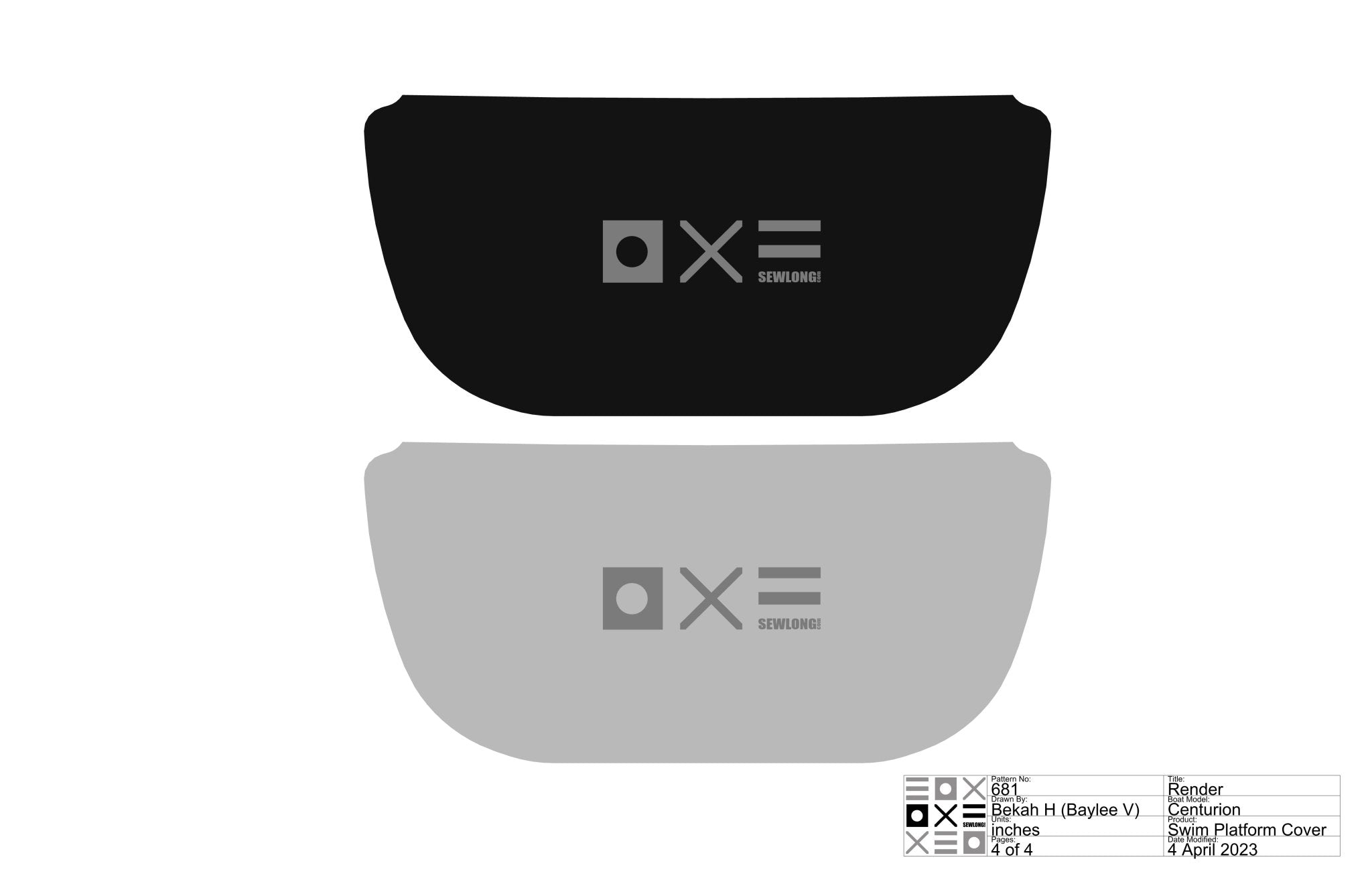 Centurion-Supreme Small Round Swim Platform Cover