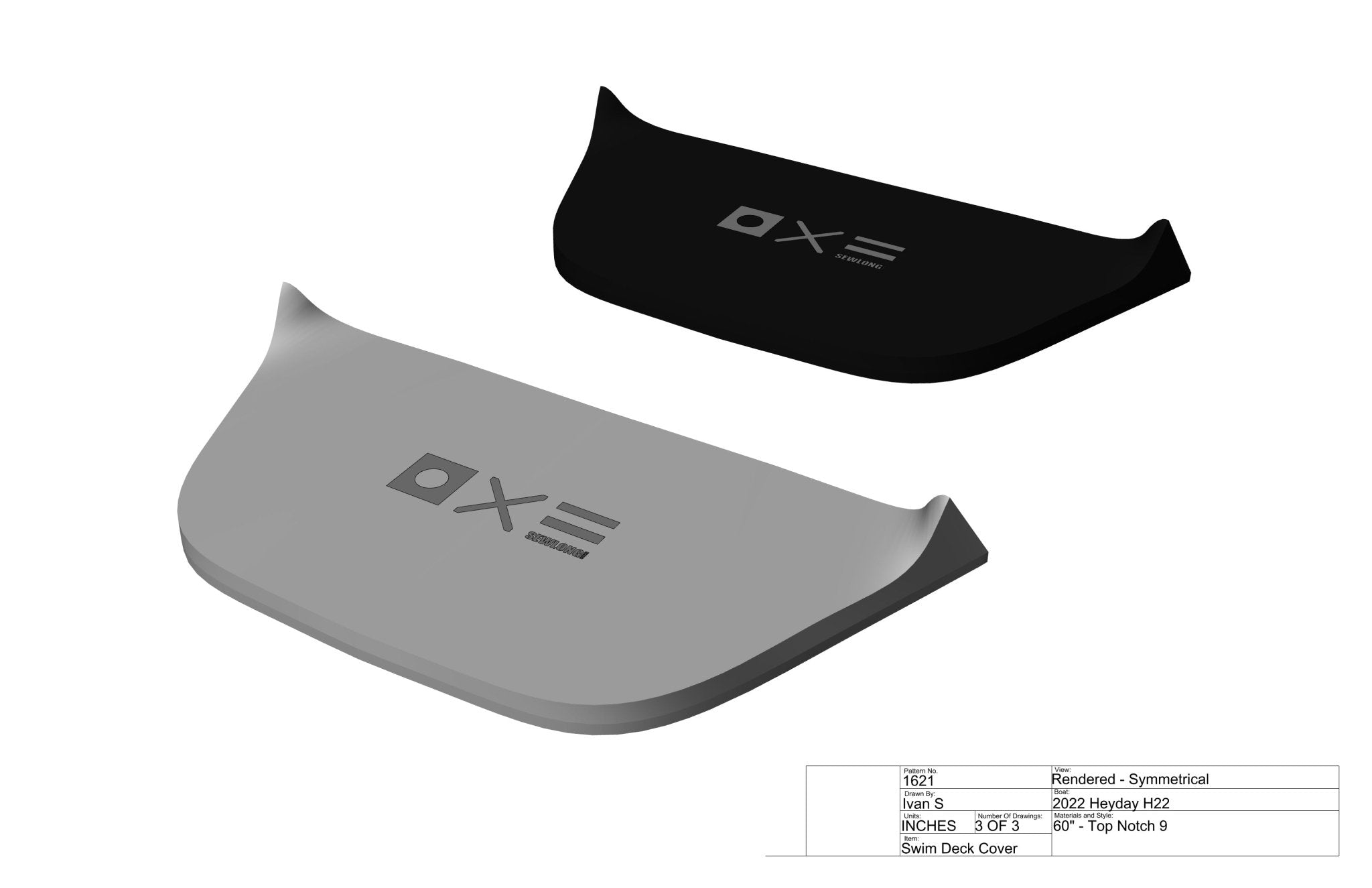 Heyday H22 Swim Platform Cover