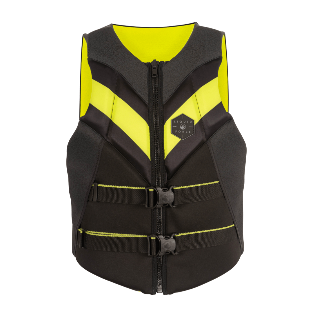 Liquid Force Rush CGA Life Jacket in Black/Lime