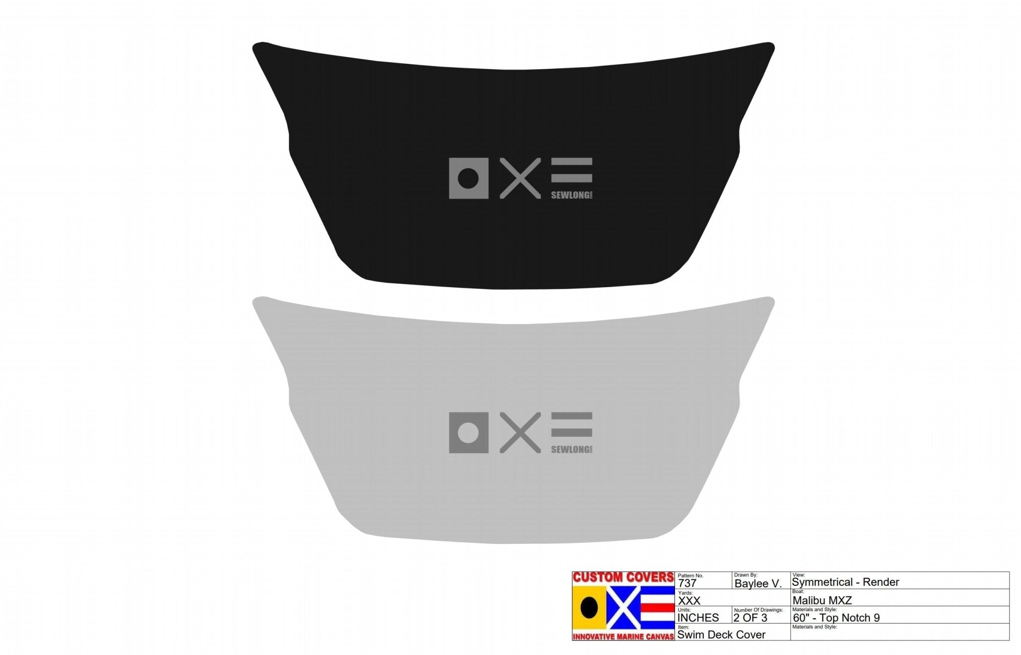 Malibu MXZ Surf Gate (Narrow) Swim Platform Cover