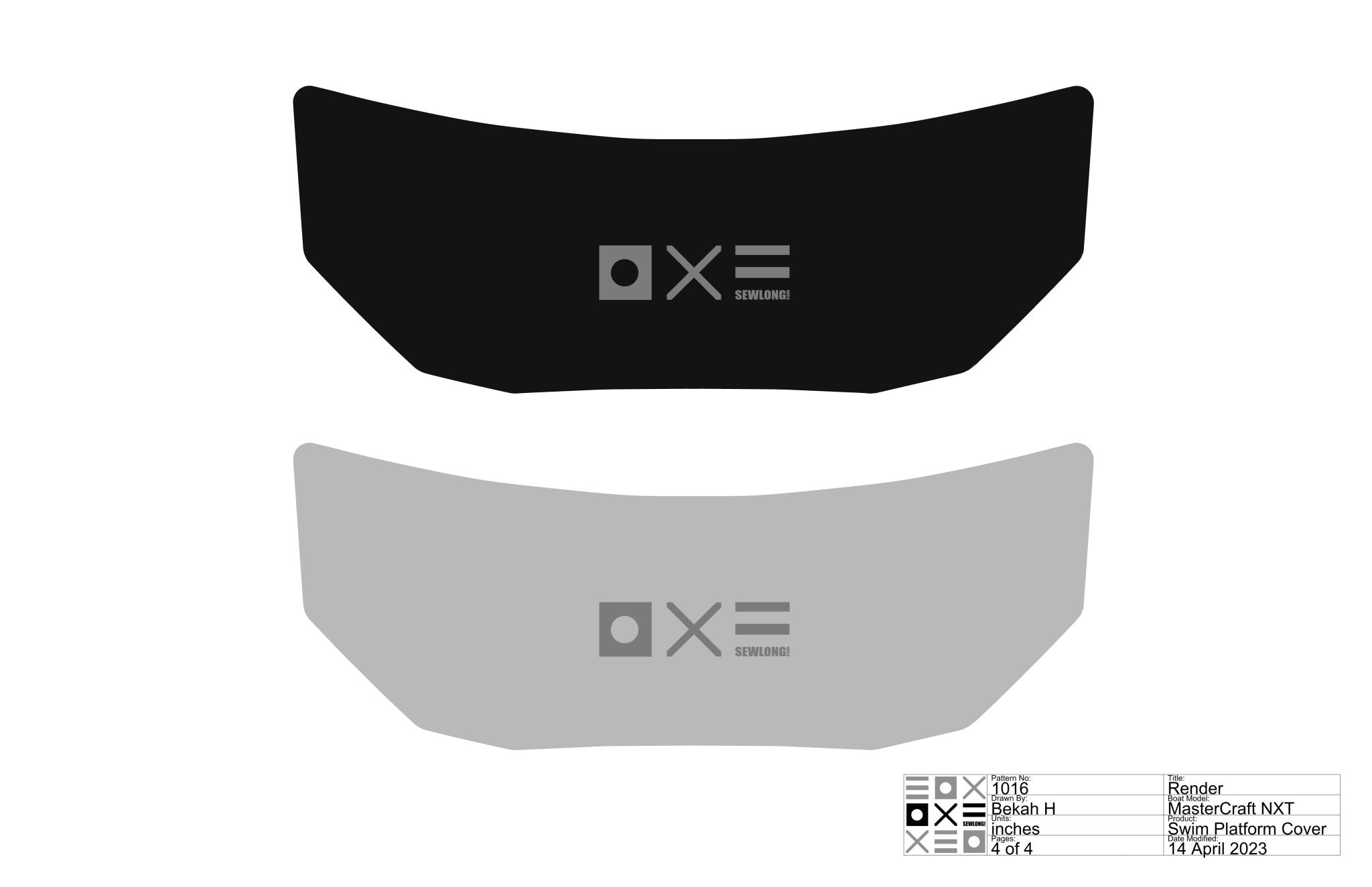 MasterCraft NXT Swim Platform Cover