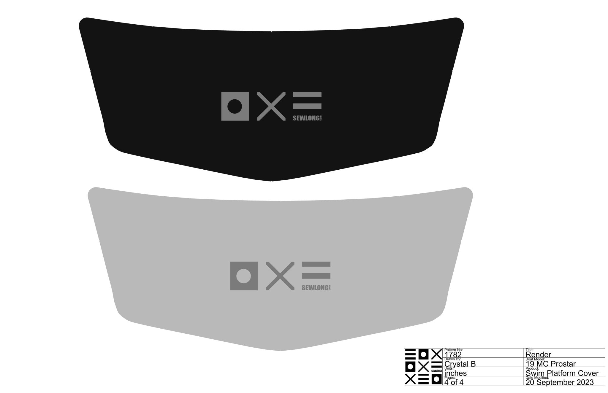 MasterCraft Prostar Swim Platform Cover