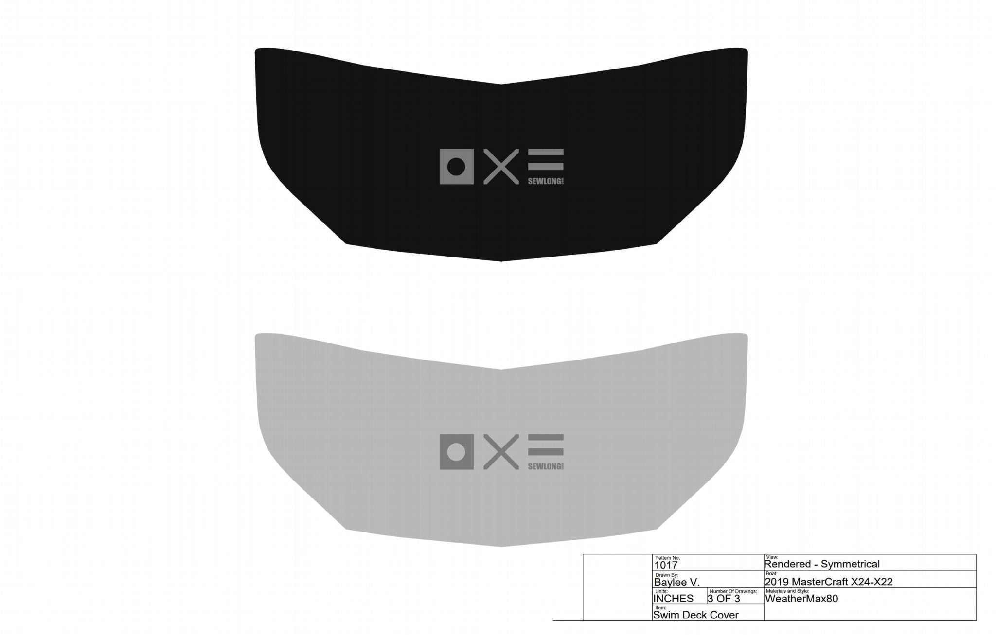 MasterCraft X24 Swim Platform Cover