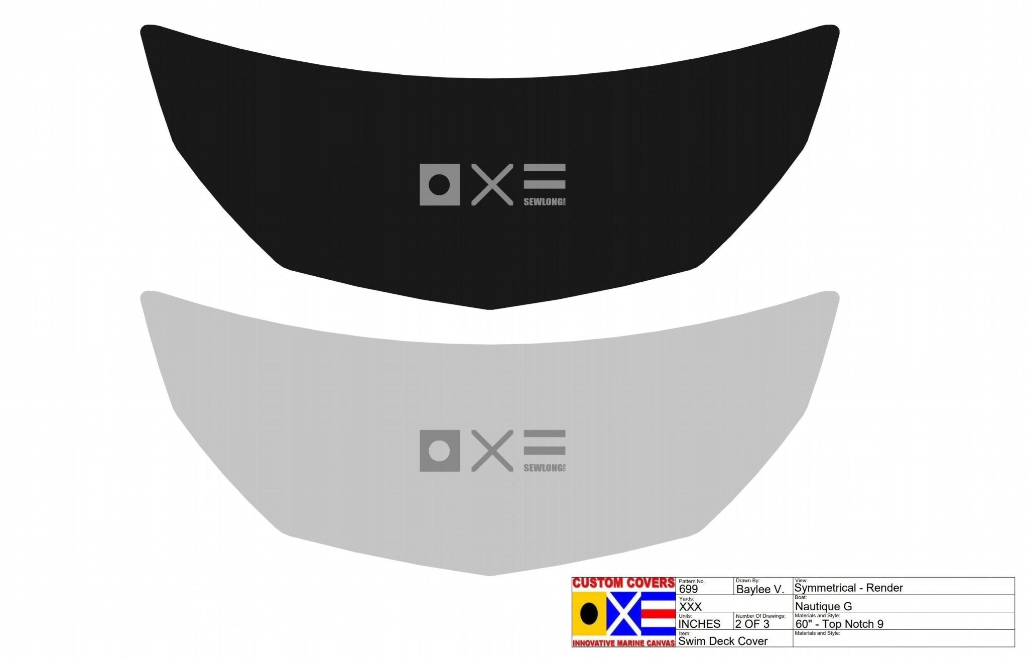 Nautique G Swim Platform Cover